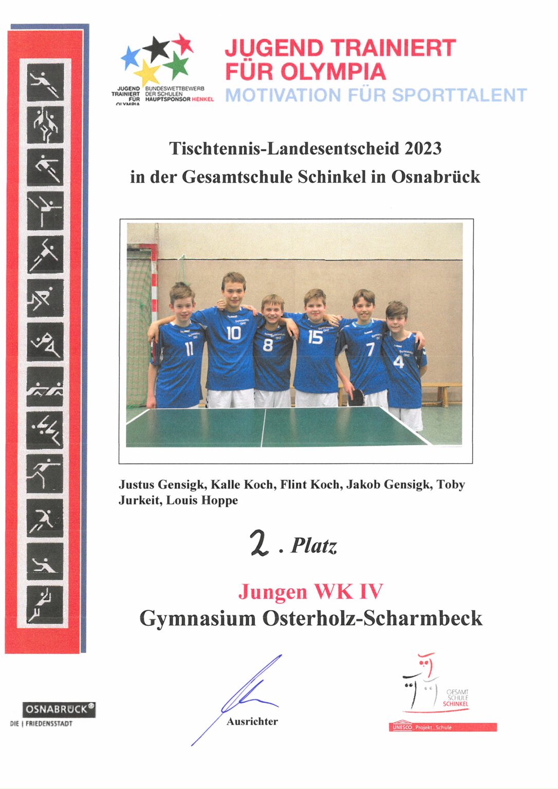 Jugend trainiert für Olympia – Gymnasium Osterholz-Scharmbeck